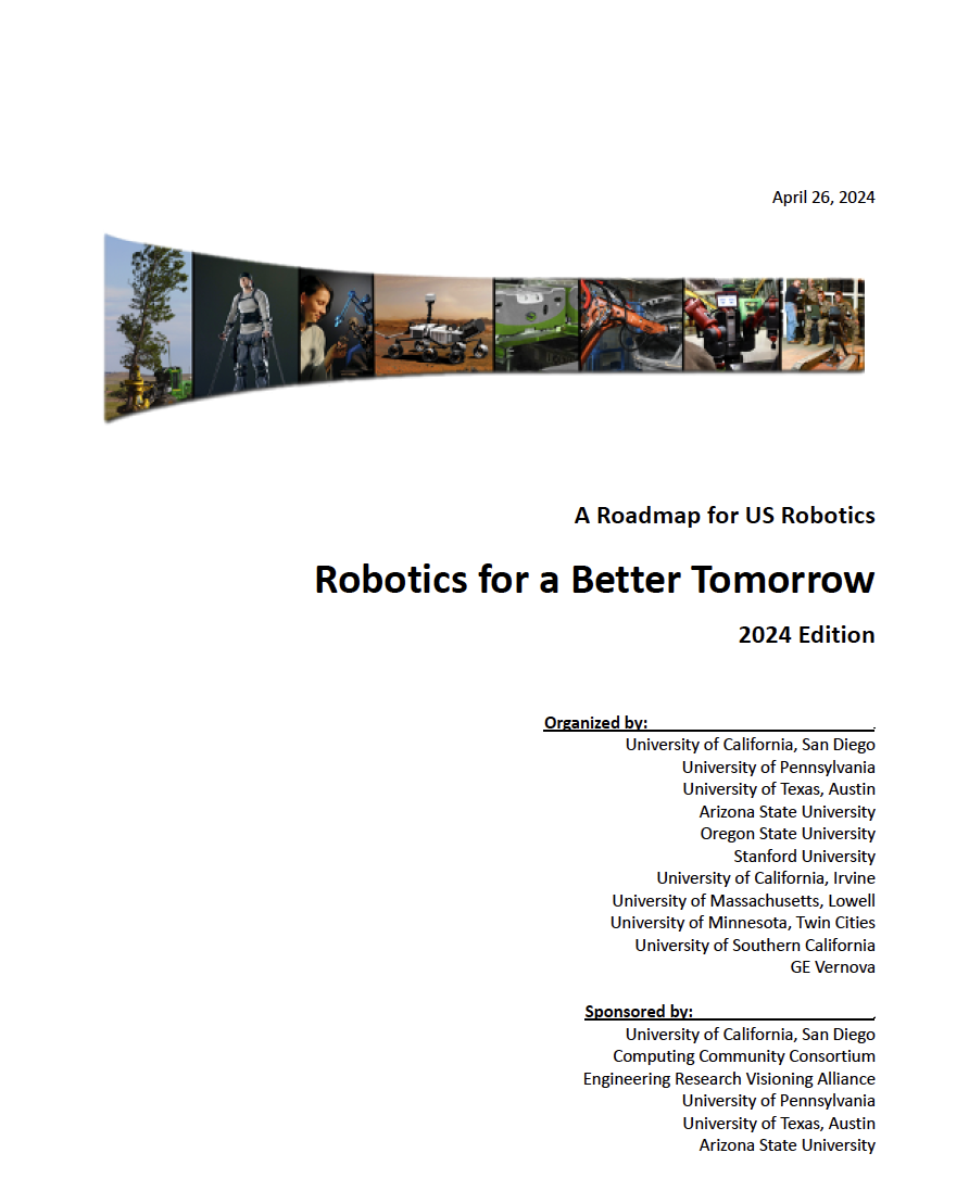 US National Robotics Roadmap 2024 | Henrik I Christensen